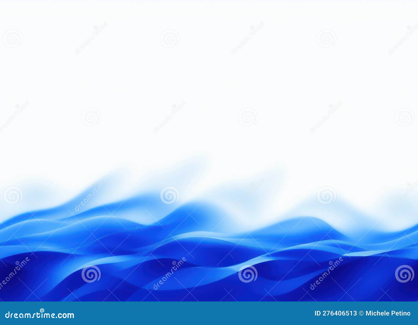 Fantasy Sea Wave Pattern, Seamless, Tileable, Blue Colored Water, White ...