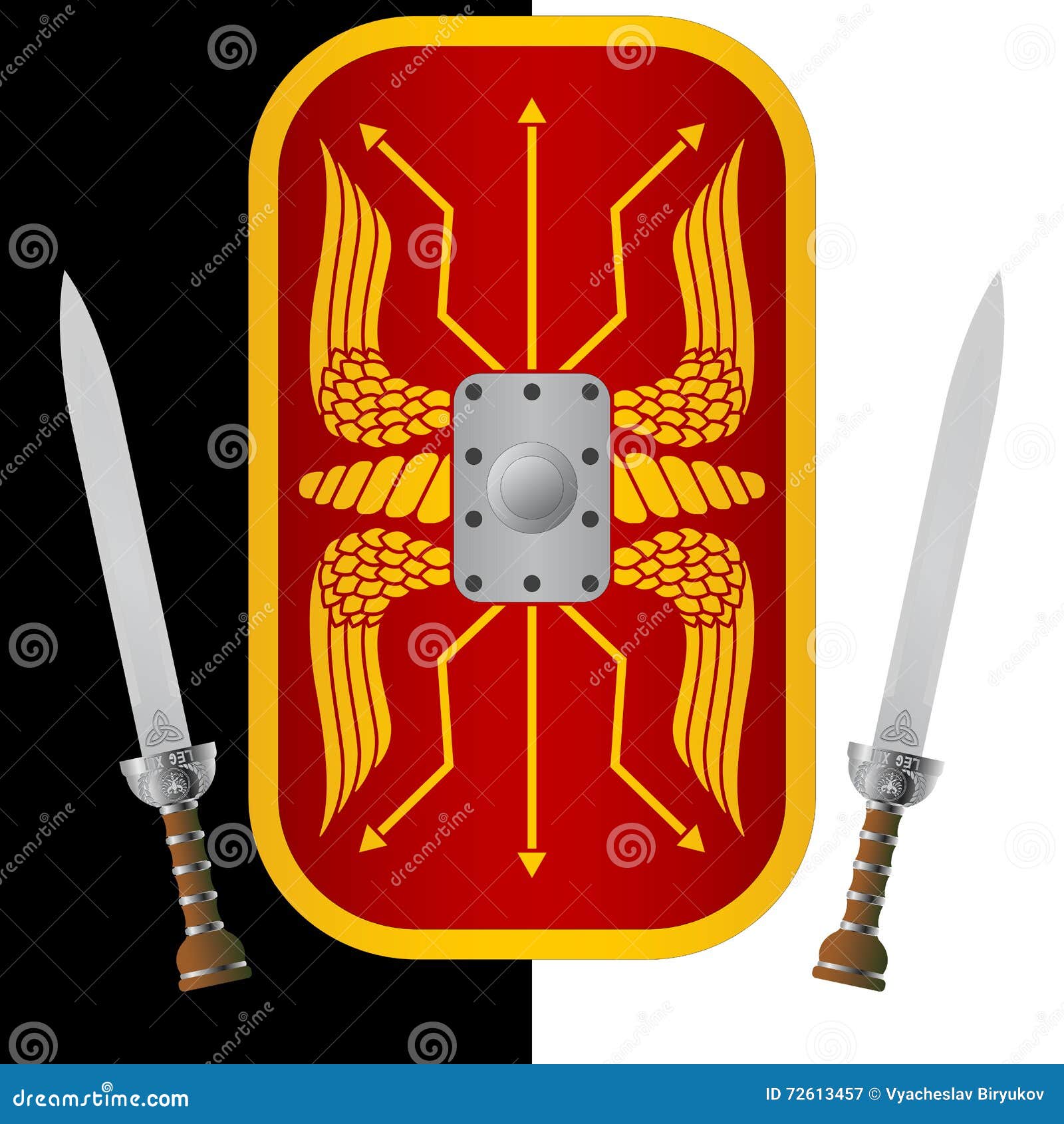 Legion Sword Warrior Vector Logo Illustration | CartoonDealer.com ...