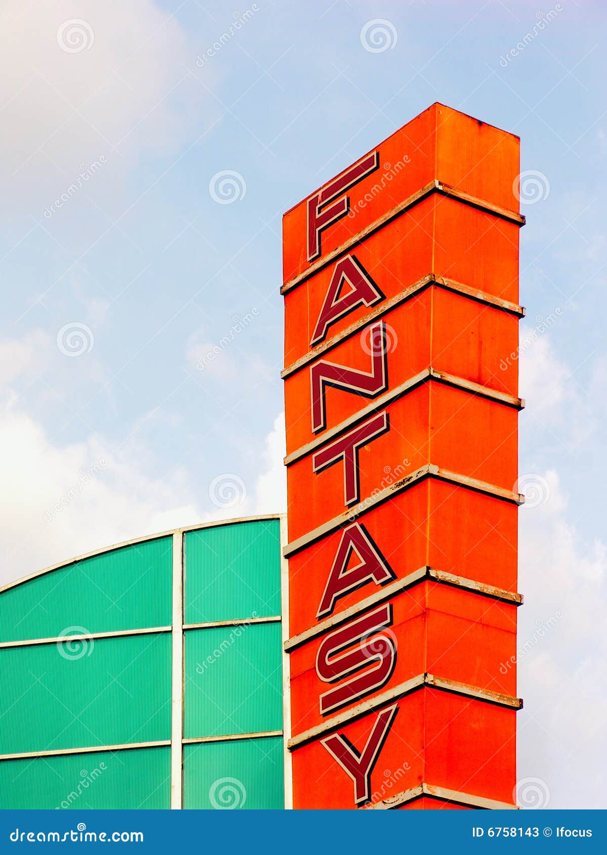 Fantasy Signage Soaring Into Blue Sky Picture. Image: 6758143