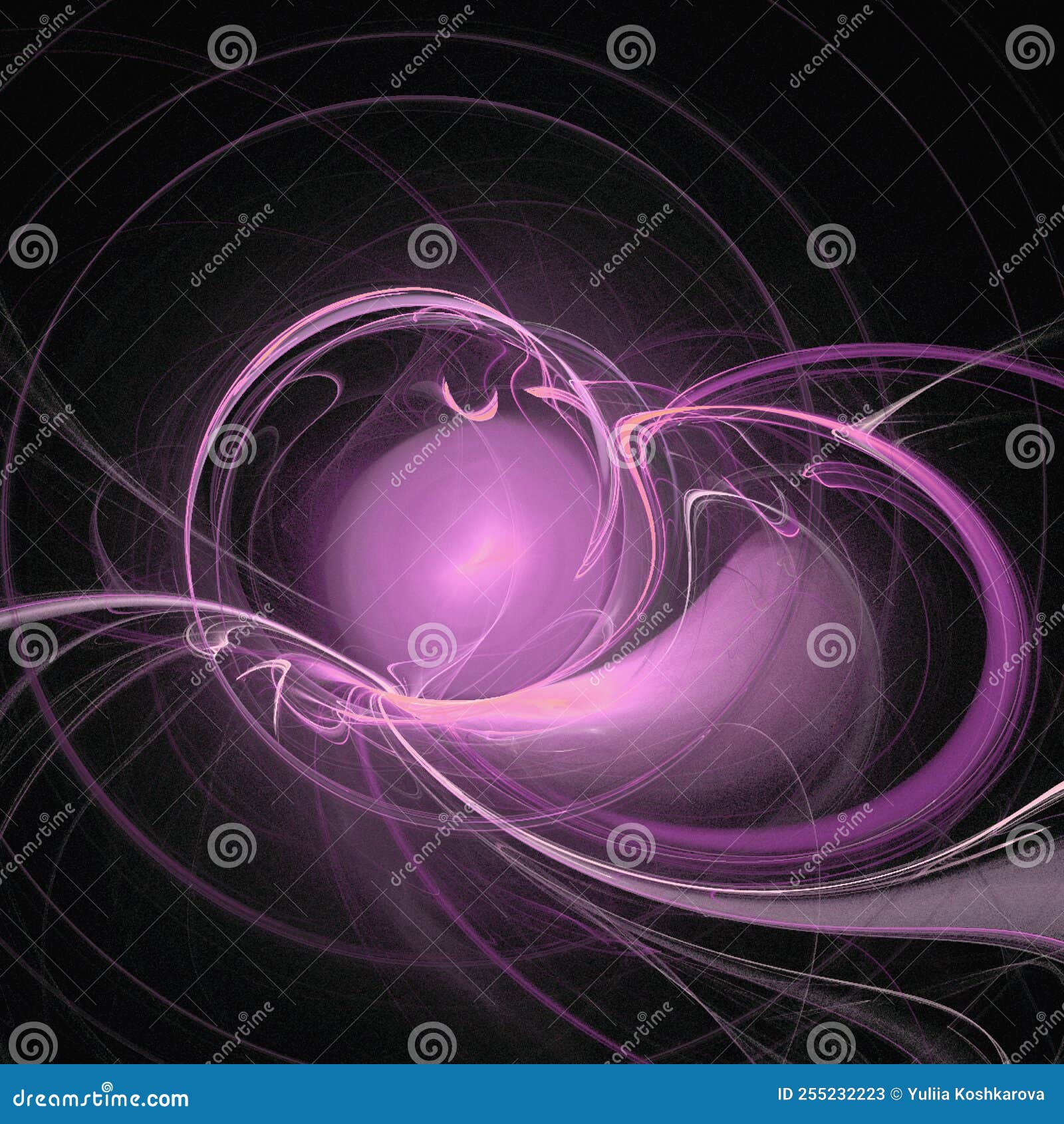 Fantasy Space Illustration of a Purple Planet in Deep Space, Wallpaper ...