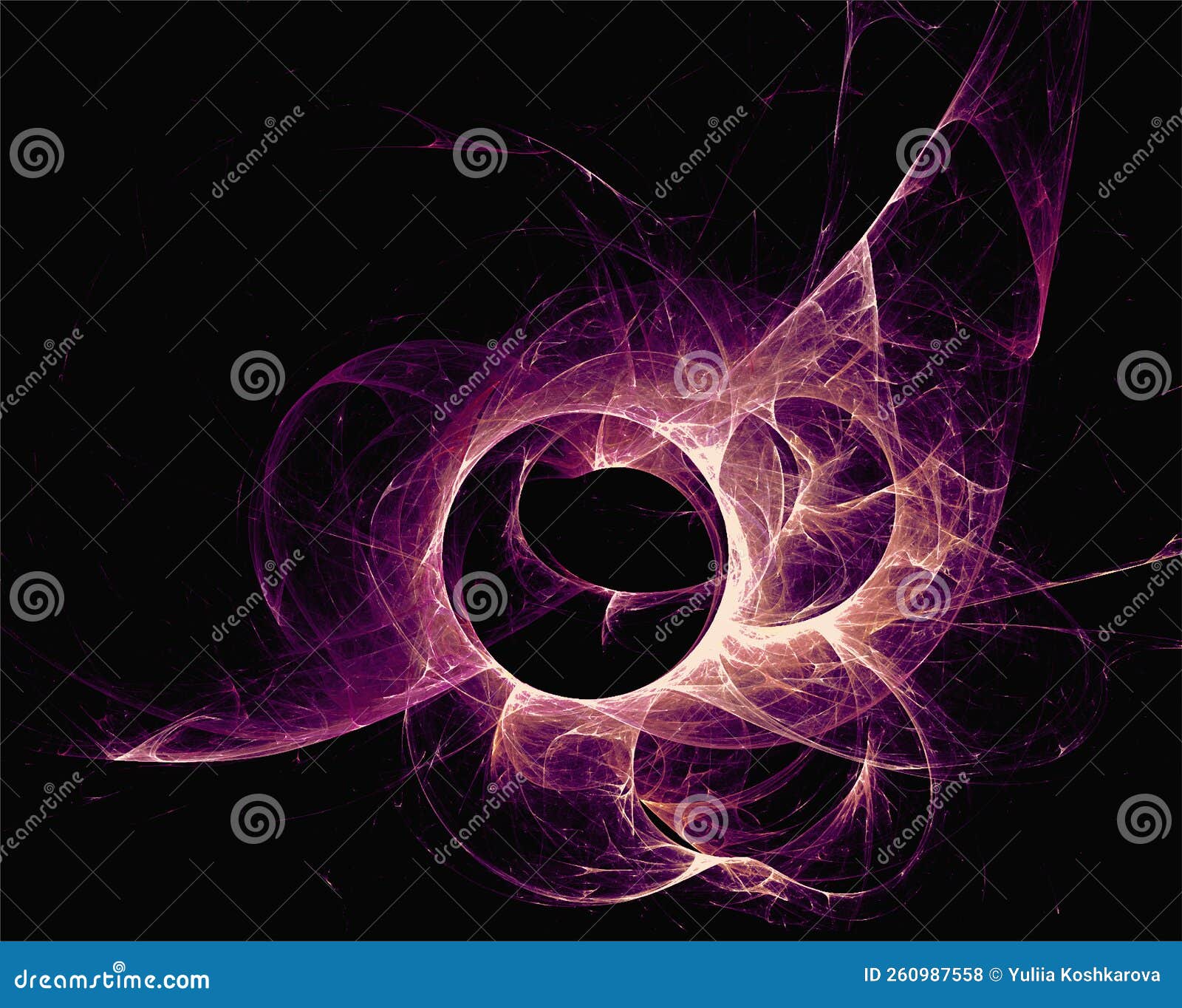 Fantasy Space Illustration of a Purple Planet in Deep Space, Wallpaper ...