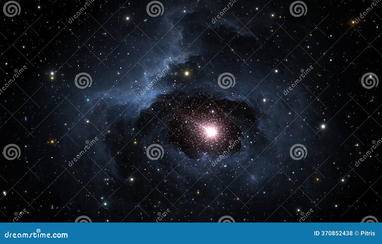 Interstellar Cloud Of Gas And Dust. Deep Outer Space Background With ...