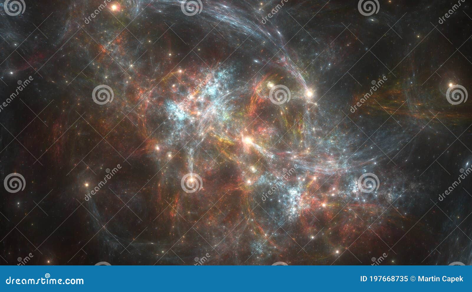 Fantasy Star Background, Deep Space Stock Illustration - Illustration ...