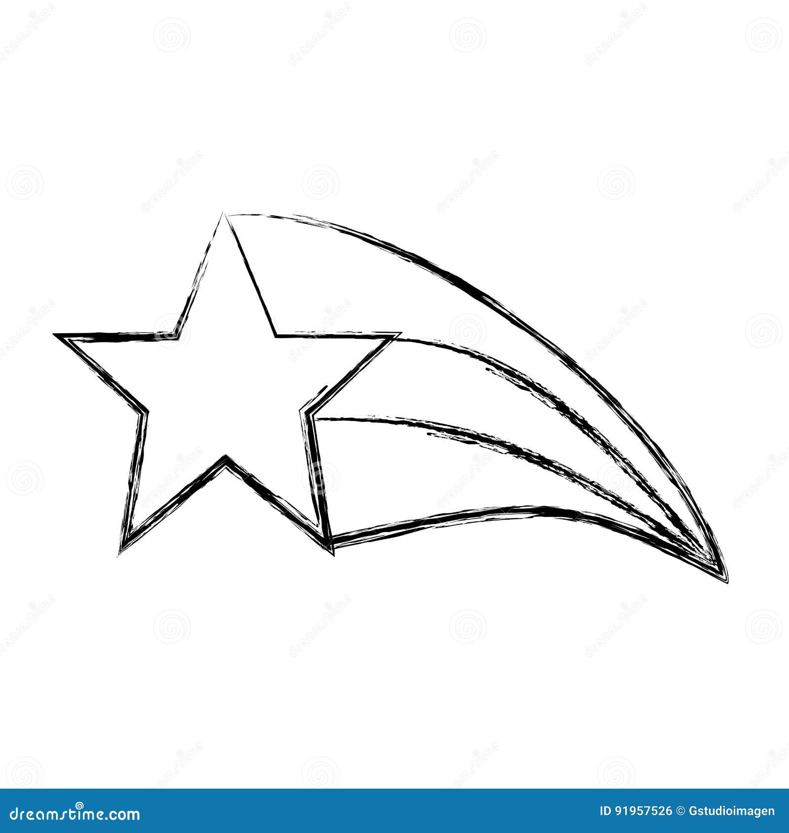 Fantasy star isolated icon stock vector. Illustration of atmosphere ...
