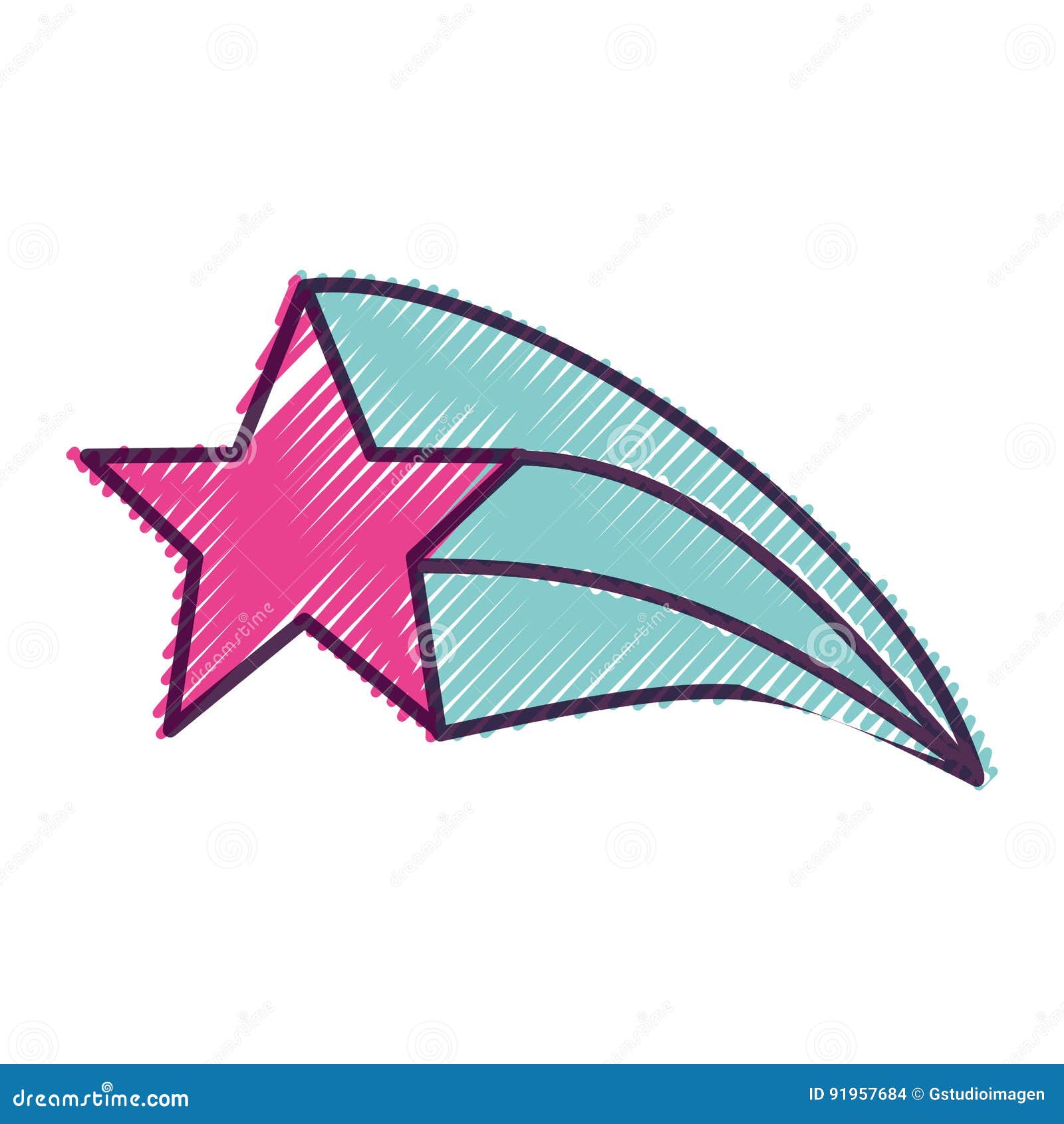 Fantasy star isolated icon stock vector. Illustration of physics - 91957684