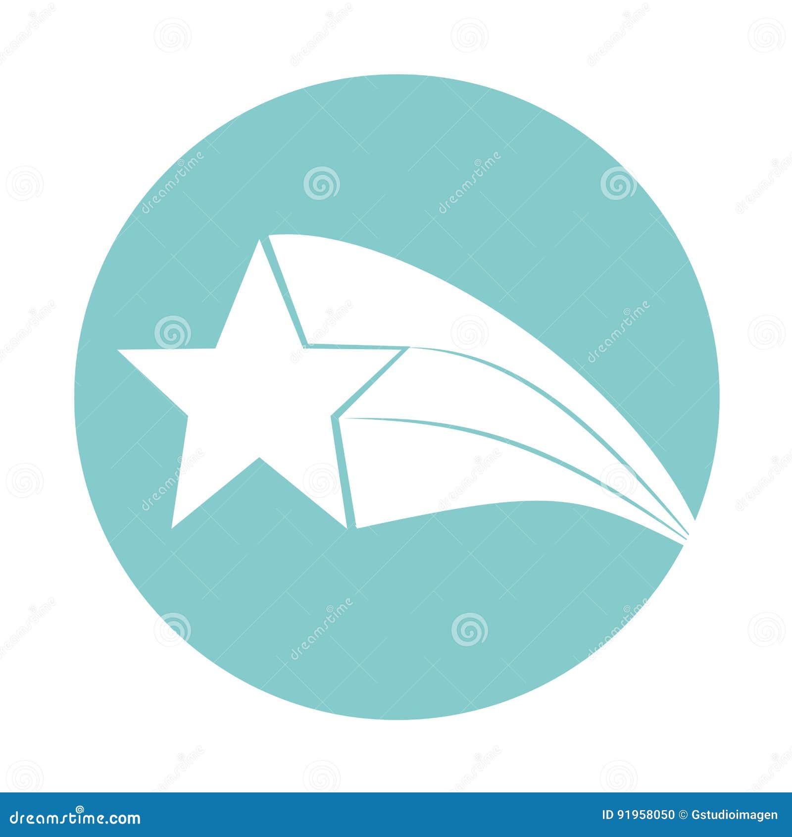 Fantasy star isolated icon stock vector. Illustration of shape - 91958050