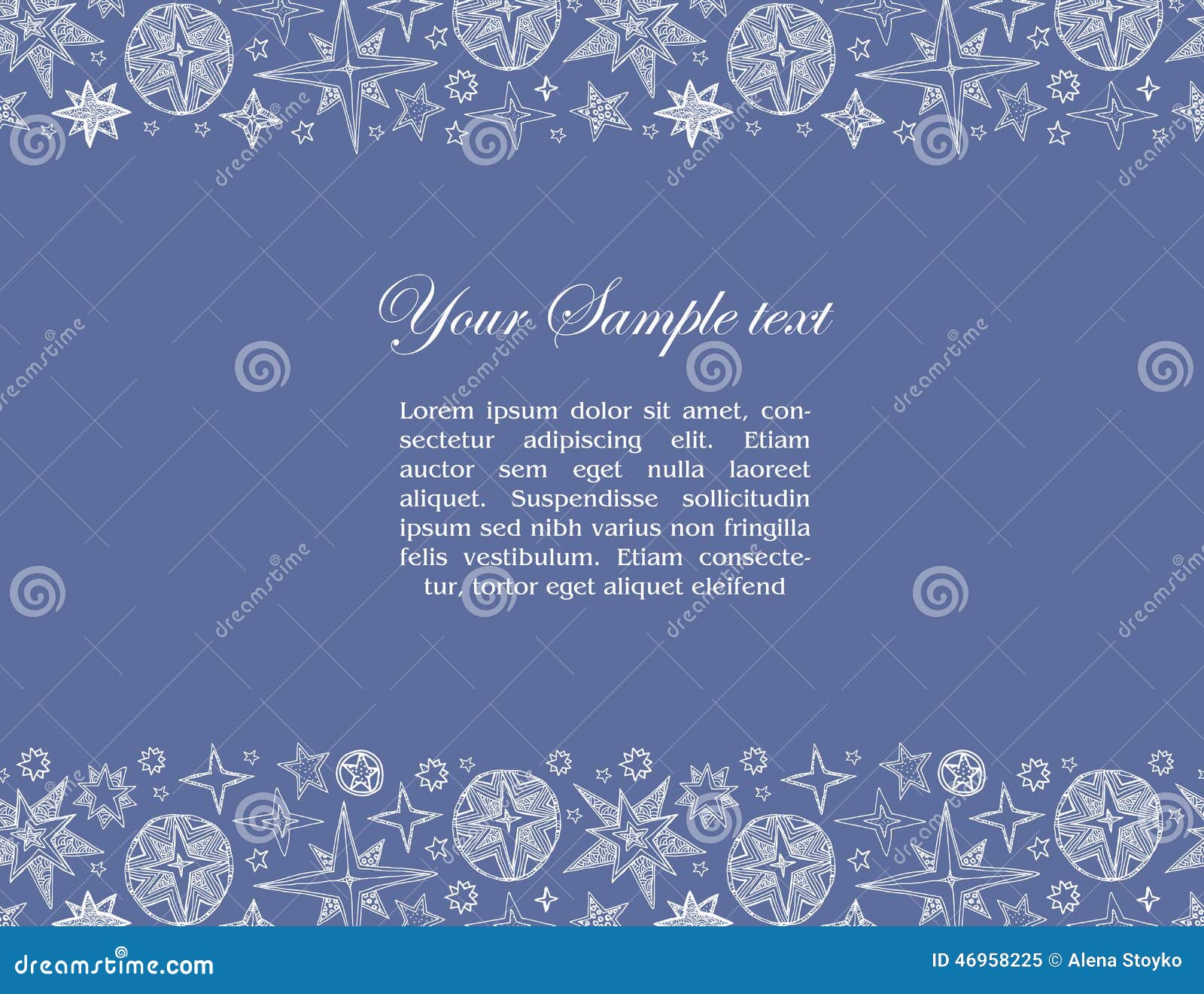 Starry Border Vector Illustration | CartoonDealer.com #320318