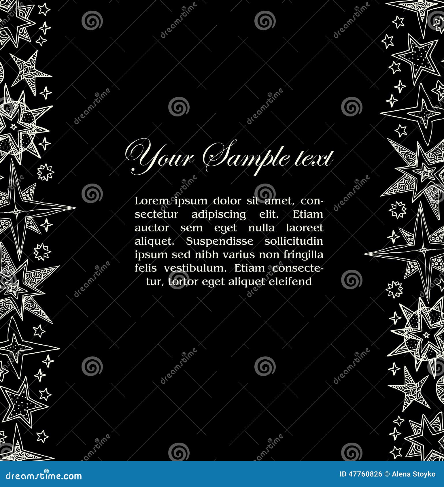 Starry Border Vector Illustration | CartoonDealer.com #320318