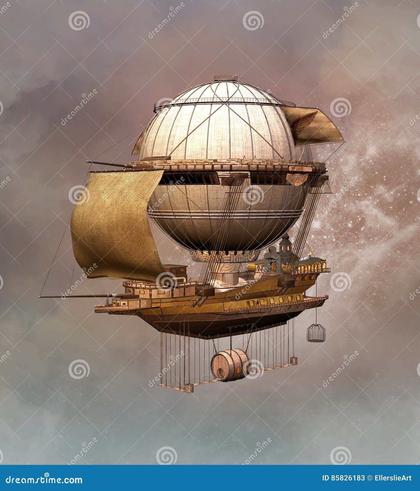 Steampunk War Zeppelin
