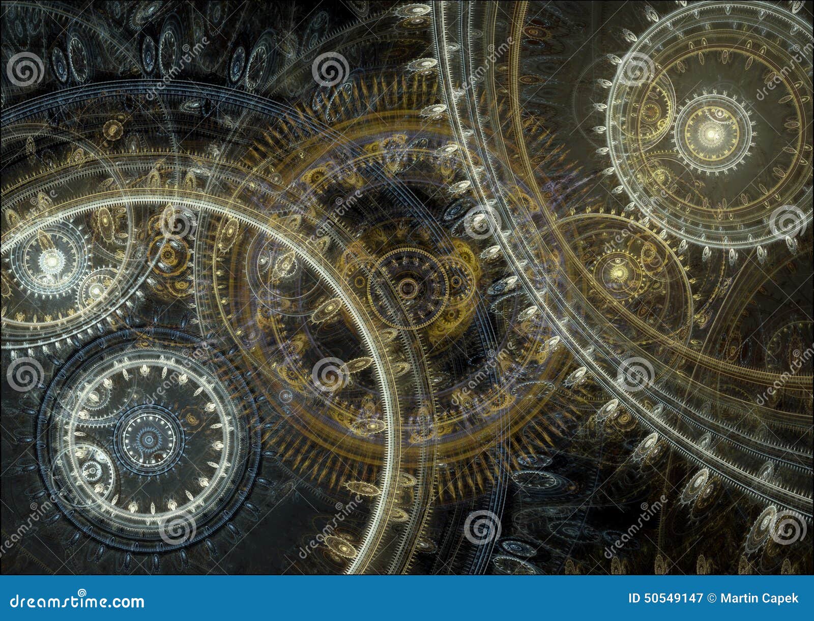 Fantasy steampunk design stock illustration. Illustration of machinery ...