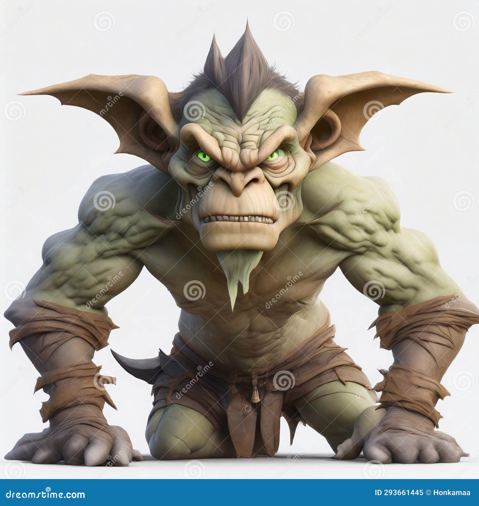 Fantasy style ogre stock illustration. Illustration of teeth - 293661445