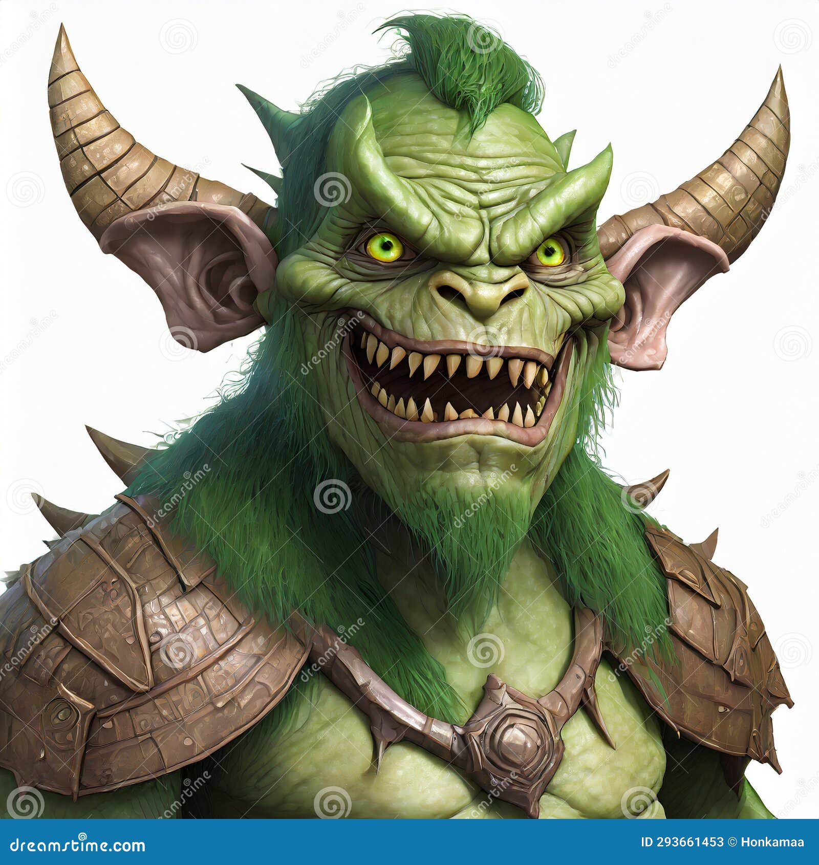 Fantasy style ogre stock illustration. Illustration of render - 293661453