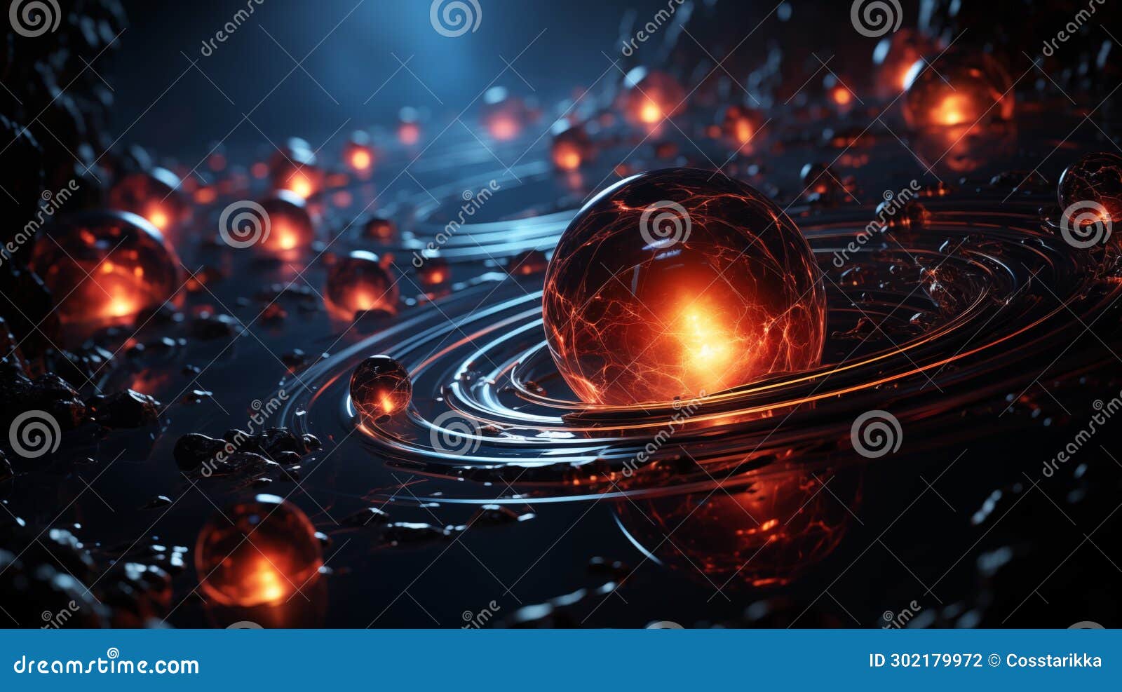 Fantasy Style Plasma Ball. Multi-colored Lightning in a Glass Sphere ...