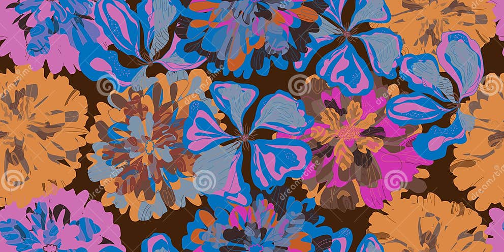 Vector Seamless Overlapping Endless Pattern Rapport Stock Illustration ...