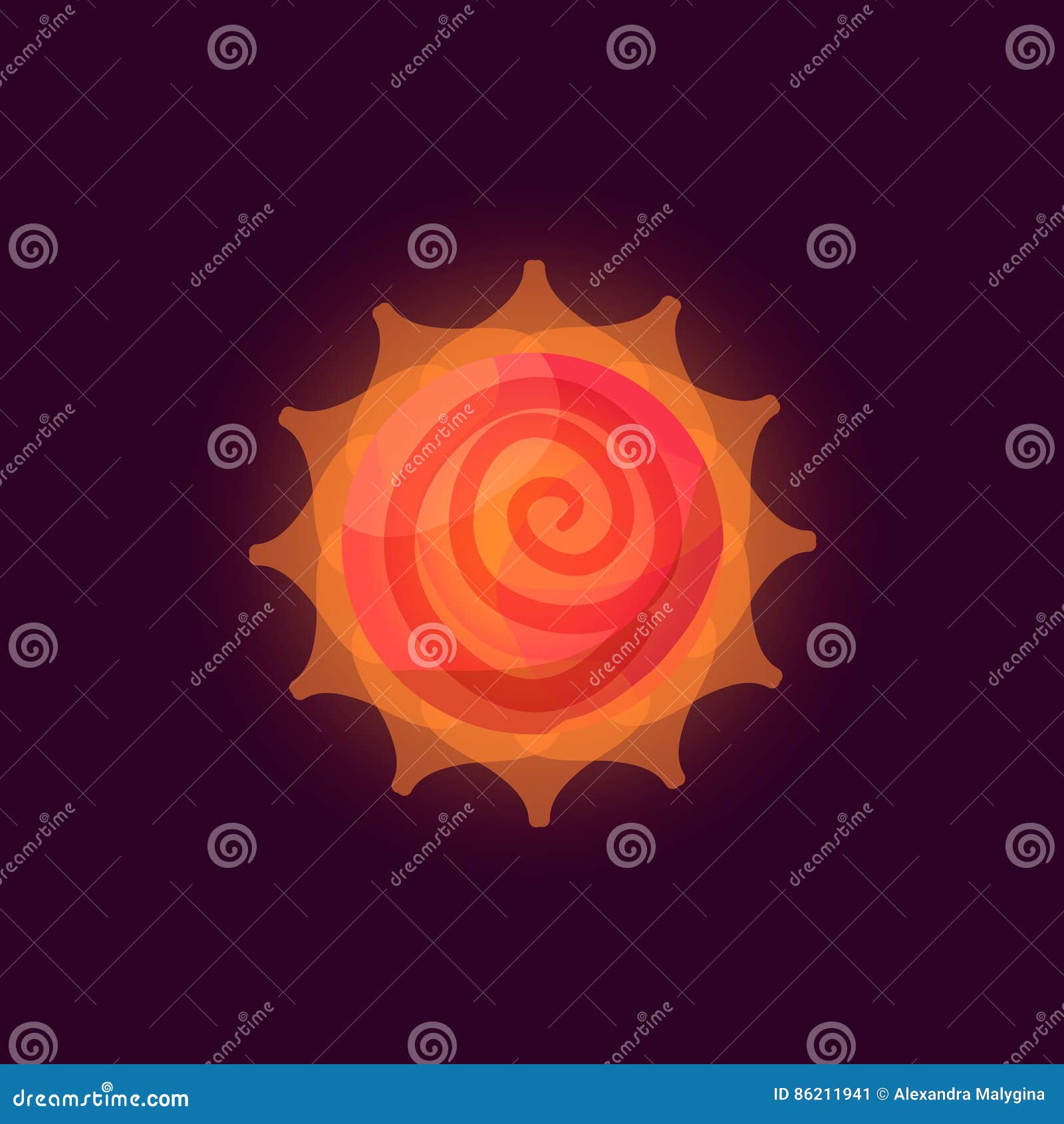 Fantasy sun logo stock vector. Illustration of mystery - 86211941