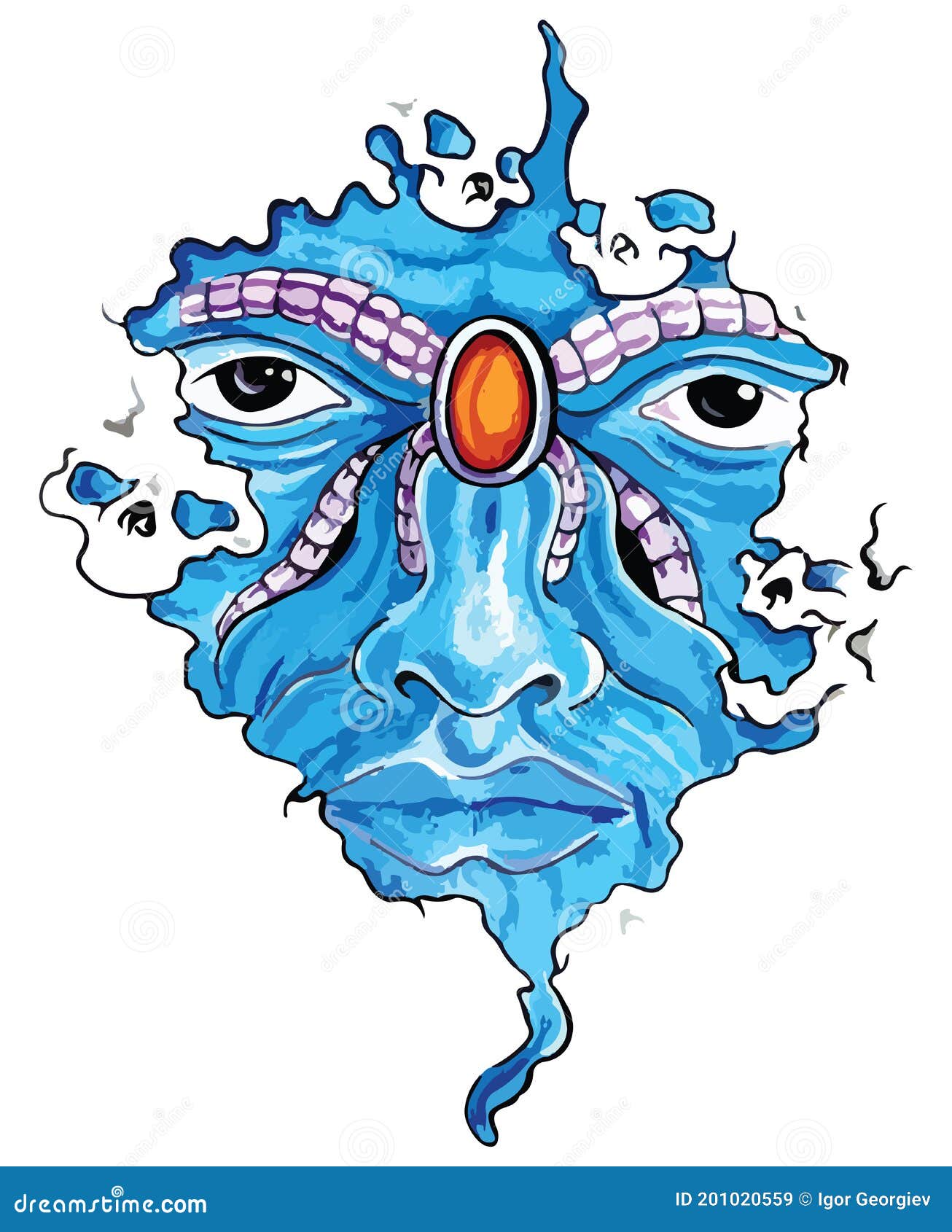 Fantasy Tattoo Flash Set. Set of Labels and Elements. Vector Set ...