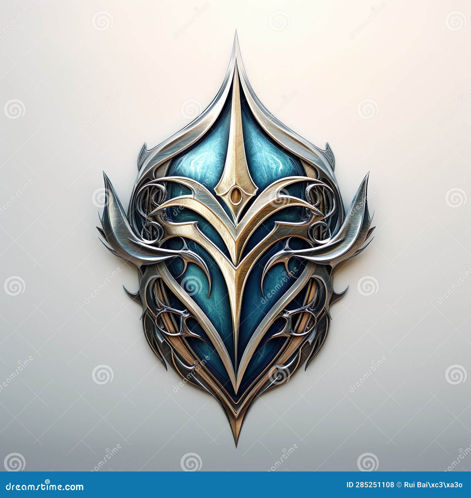 Fantasy Themed Stylish Logo with an Elven Theme Stock Illustration ...