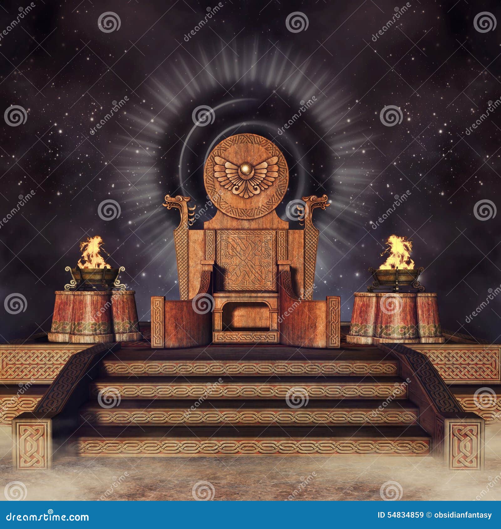 Fantasy Throne Room Stock Image | CartoonDealer.com #5082841