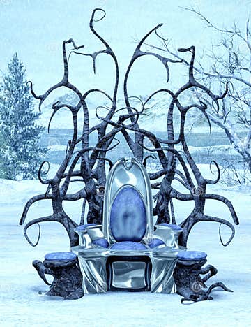 Fantasy throne stock illustration. Illustration of tree - 57715519