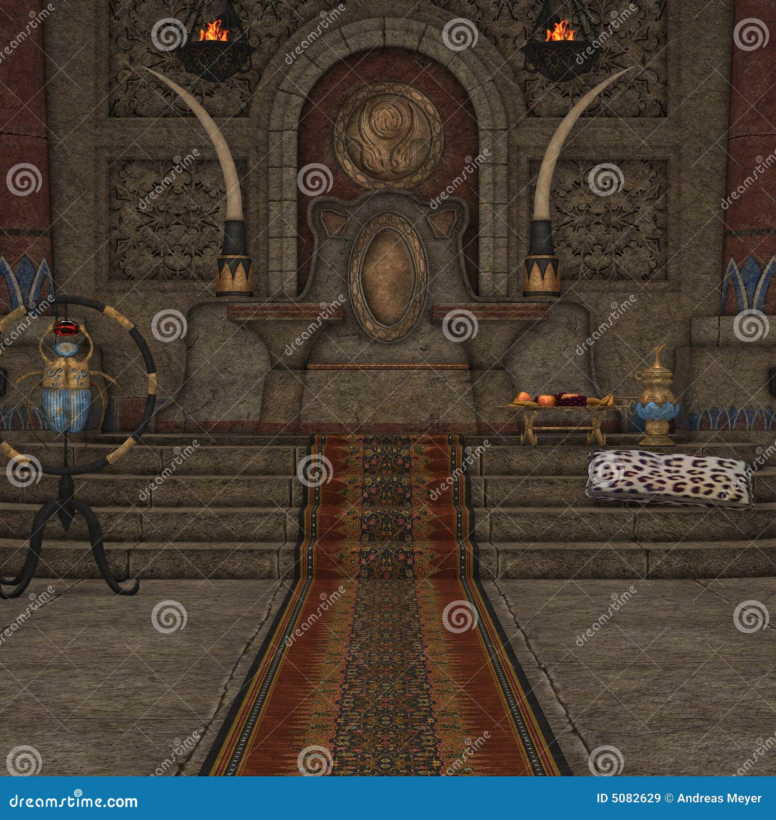 Fantasy Throne Room Stock Image | CartoonDealer.com #5082841