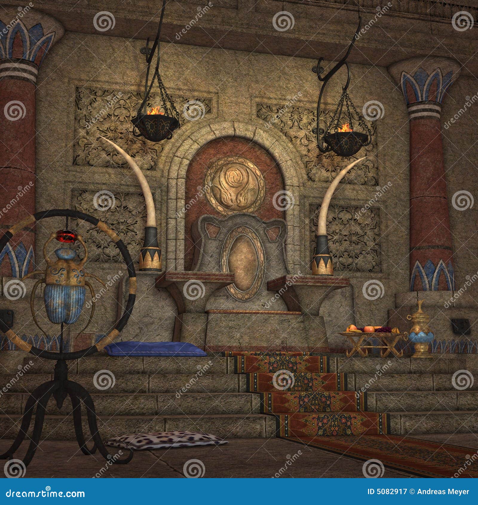 Fantasy Throne Room Stock Image | CartoonDealer.com #5082841