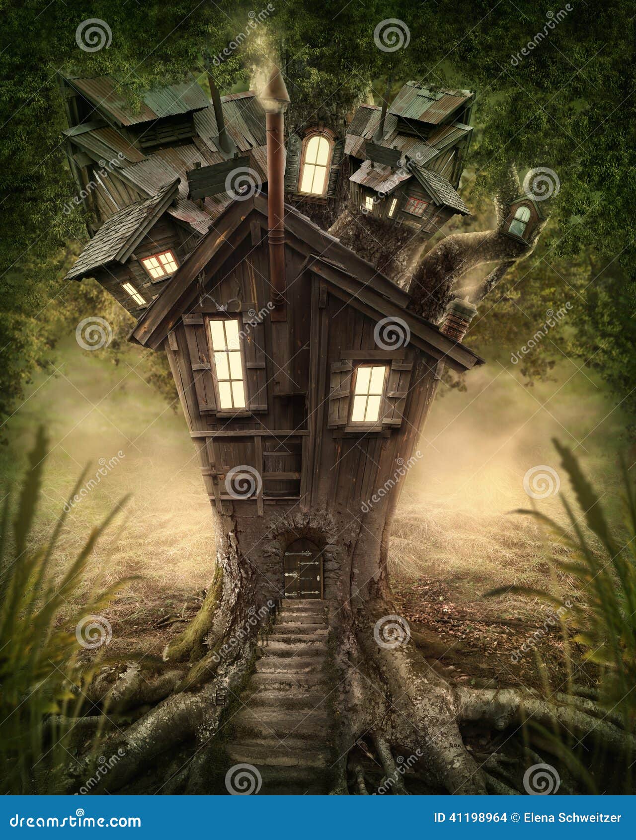 Fantasy Tree Ent Stock Illustration | CartoonDealer.com #82623148