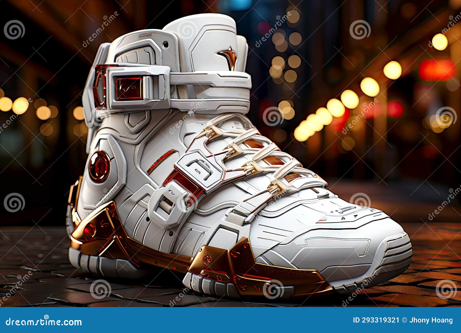 Fantasy Unique Shoes or Sneakers Stock Illustration - Illustration of ...