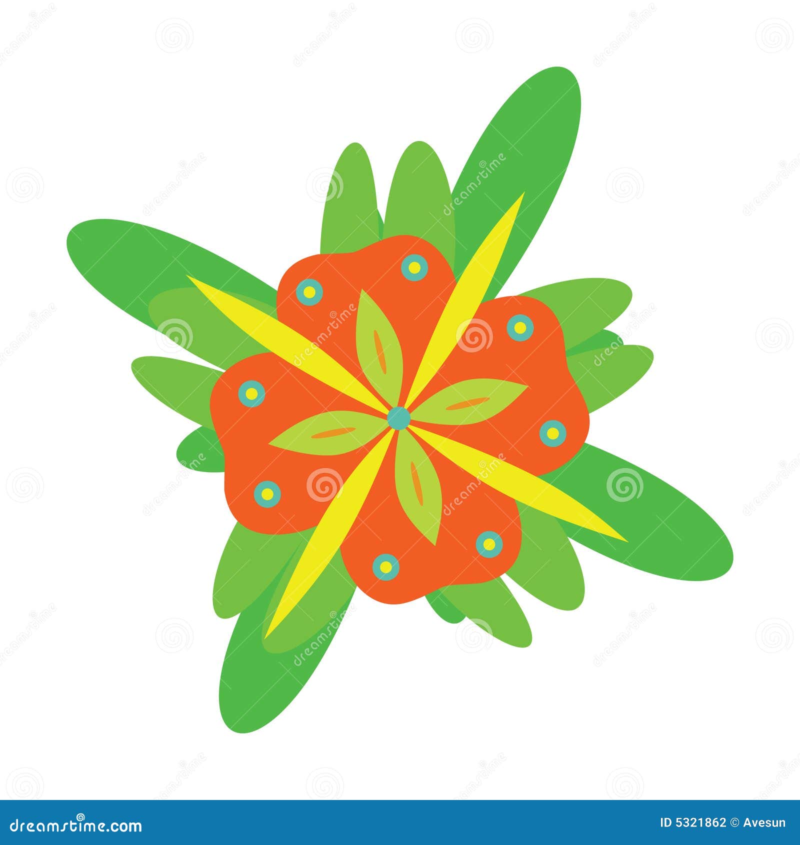 Fantasy Vector Flower | CartoonDealer.com #5321864