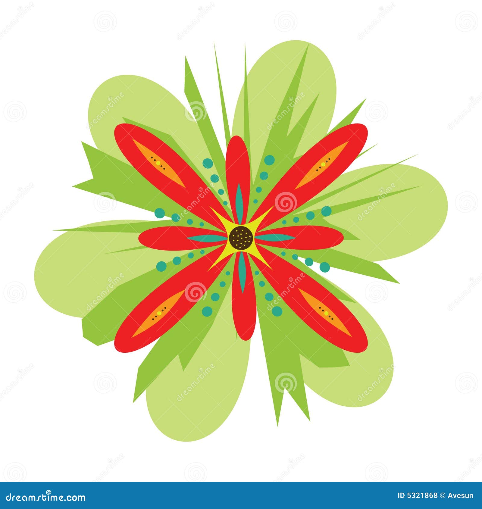 Fantasy Vector Flower | CartoonDealer.com #5321864