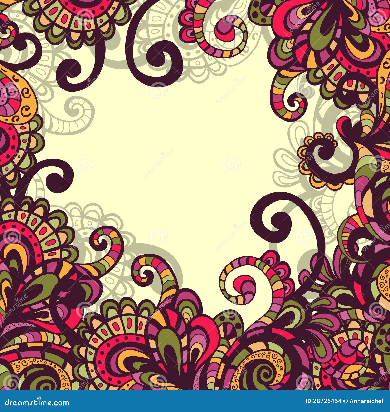 Fantasy vector frame stock vector. Illustration of flavor - 28725464