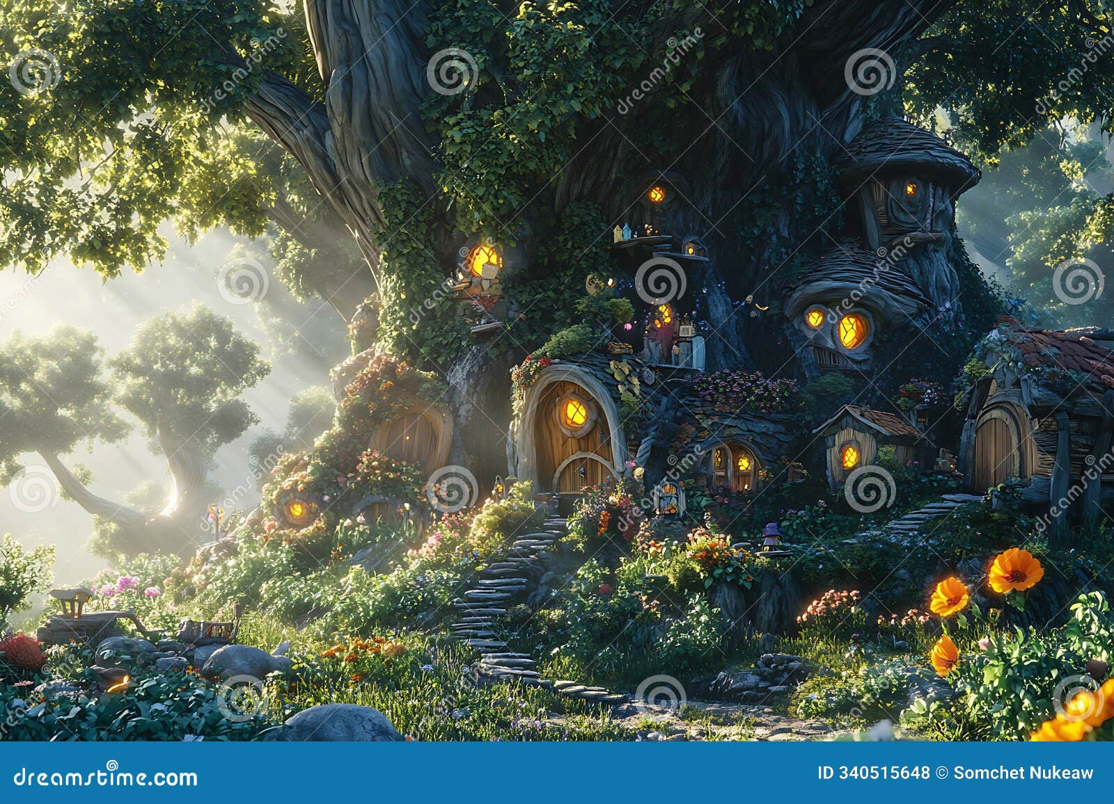 Ancient Magical Runestone Portal Gate Royalty-Free Cartoon ...