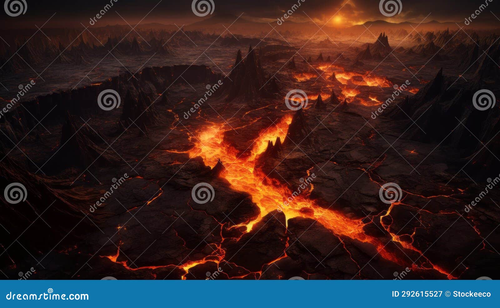 Fantasy Volcano: a Dark and Chaotic Earthcore in Hyperrealistic Detail ...