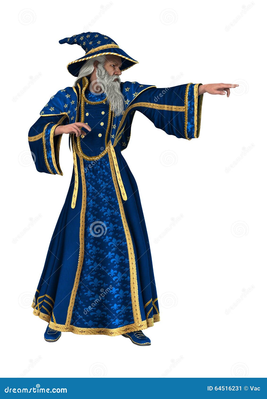 Fantasy Wizard Female With Flames Coming From Her Hands And A Mythical ...