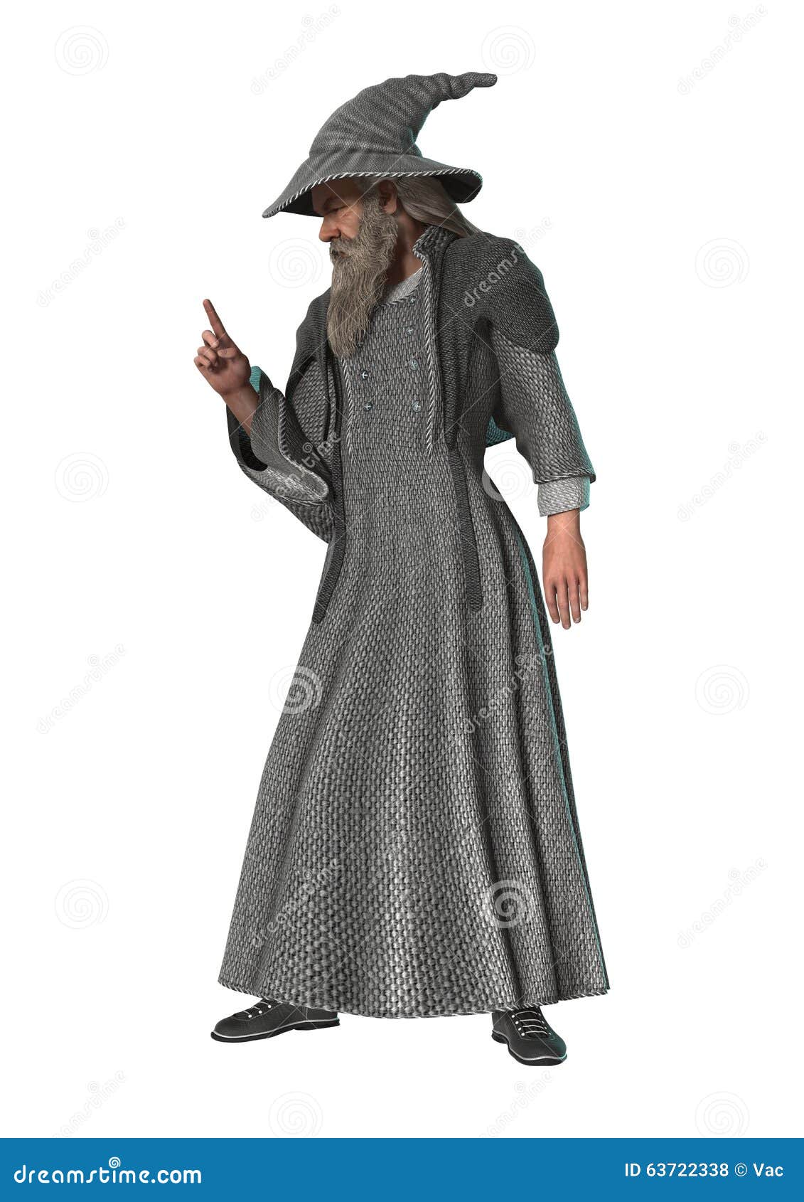 Fantasy Wizard on White stock photo. Image of dark, robe - 63722338