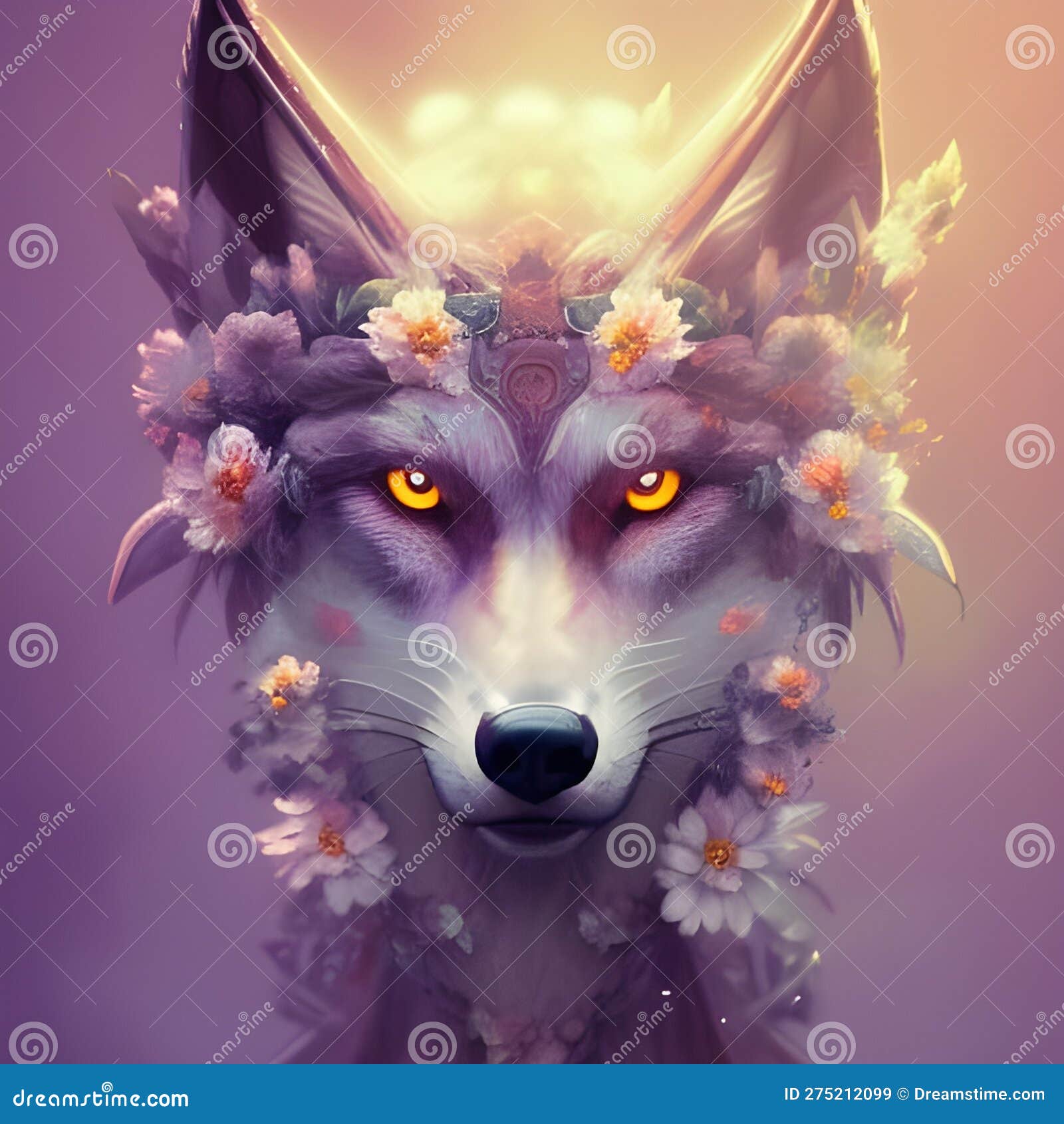 Fantasy Wolf - Fire, Flames, Ashes, Smoke, Embers, Mist, Fog - White ...