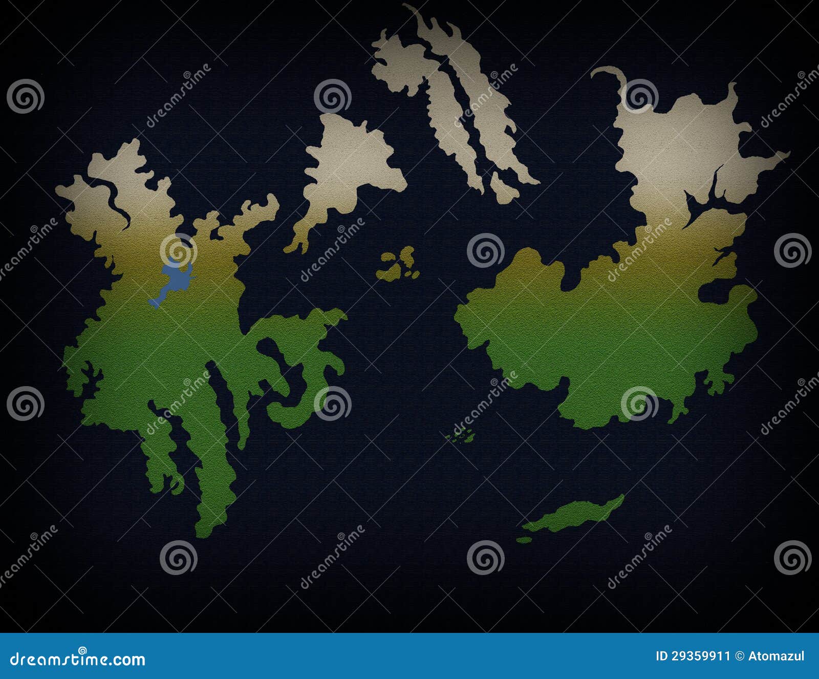 Fantasy World Map 1 Royalty-Free Stock Photo | CartoonDealer.com #29359911