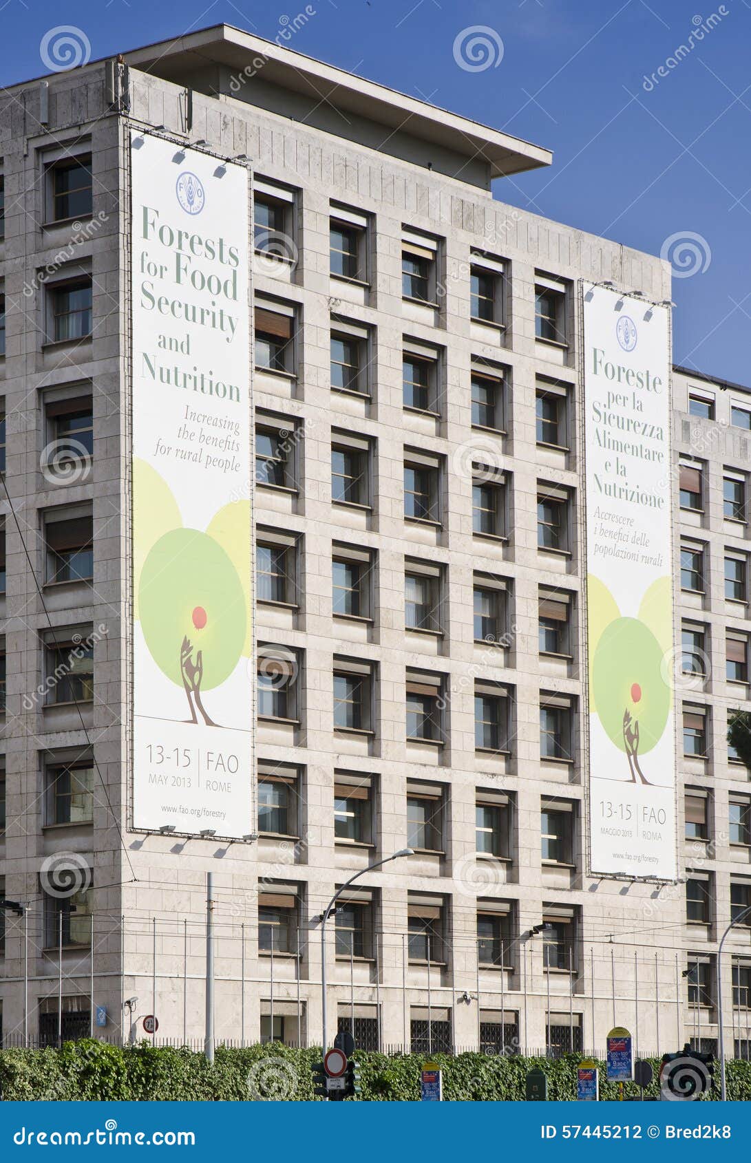 FAO-Hauptquartier, Rom, Italien Redaktionelles Stockfotografie - Bild ...