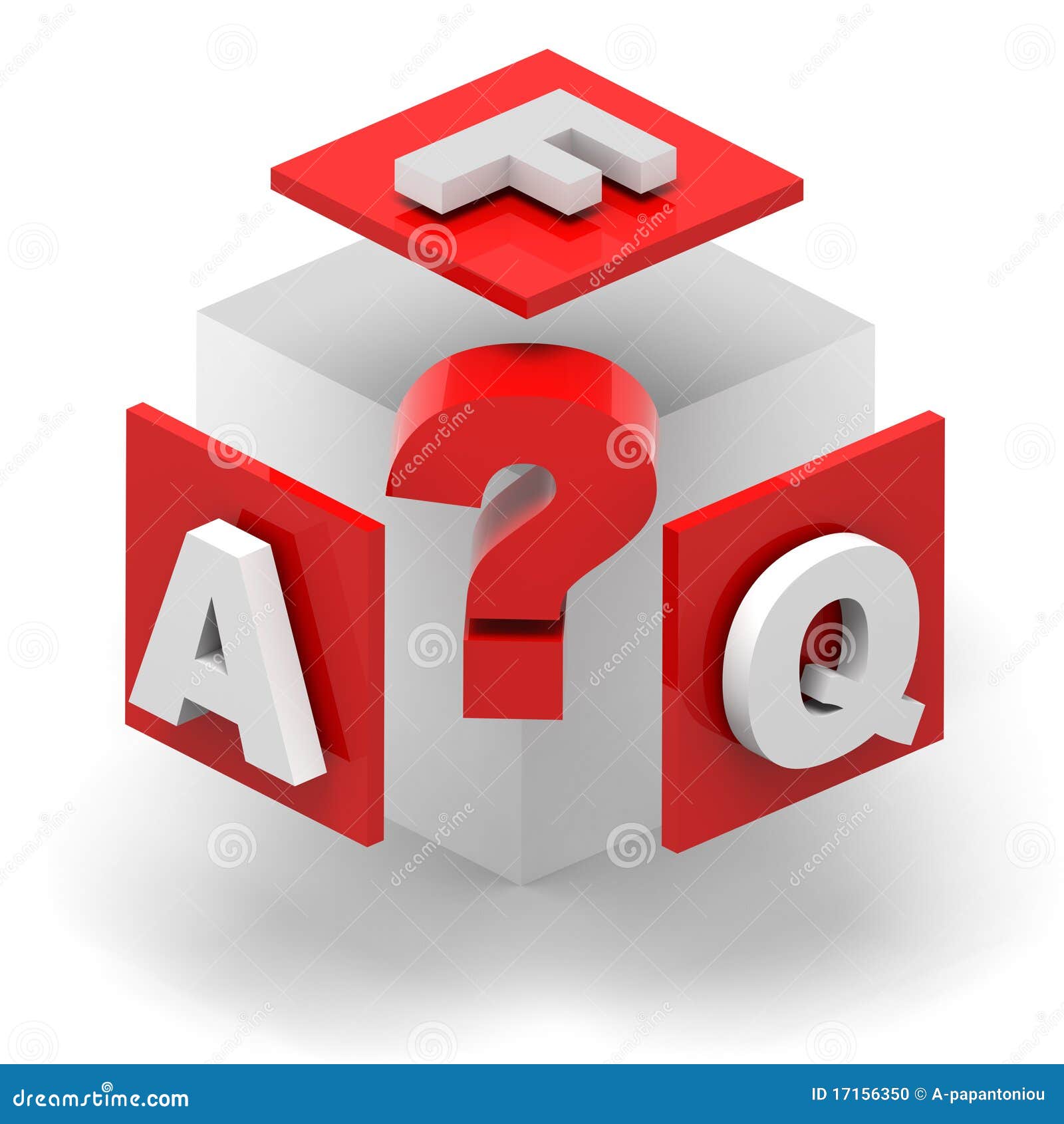 FAQ stock illustration. Illustration of isolated, asked - 17156350