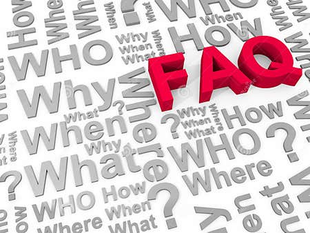 FAQ stock illustration. Illustration of question, line - 18186253