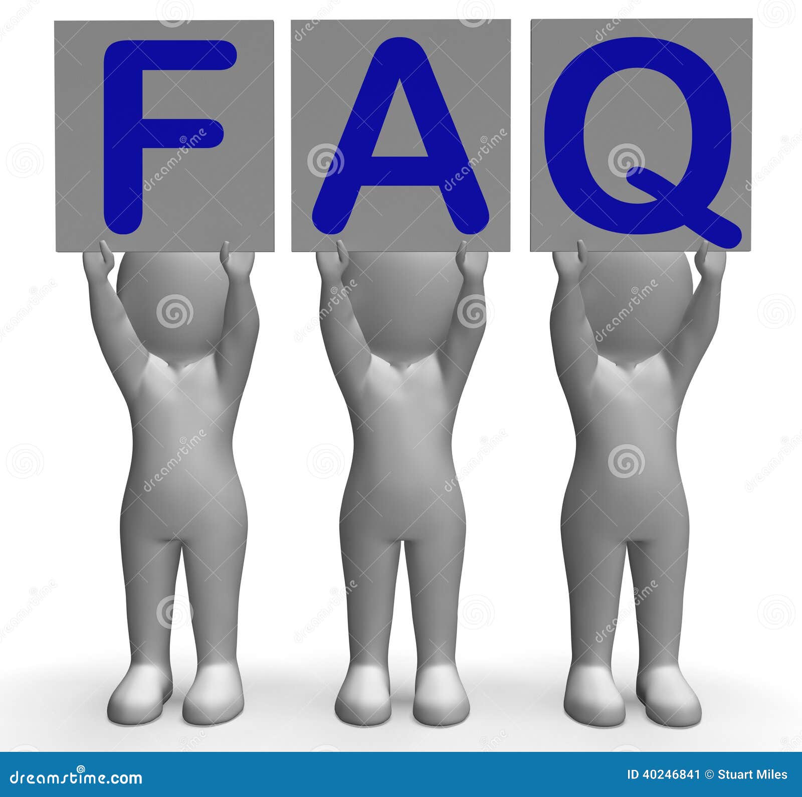 FAQ Banners Shows Frequent Assistance and Stock Illustration ...