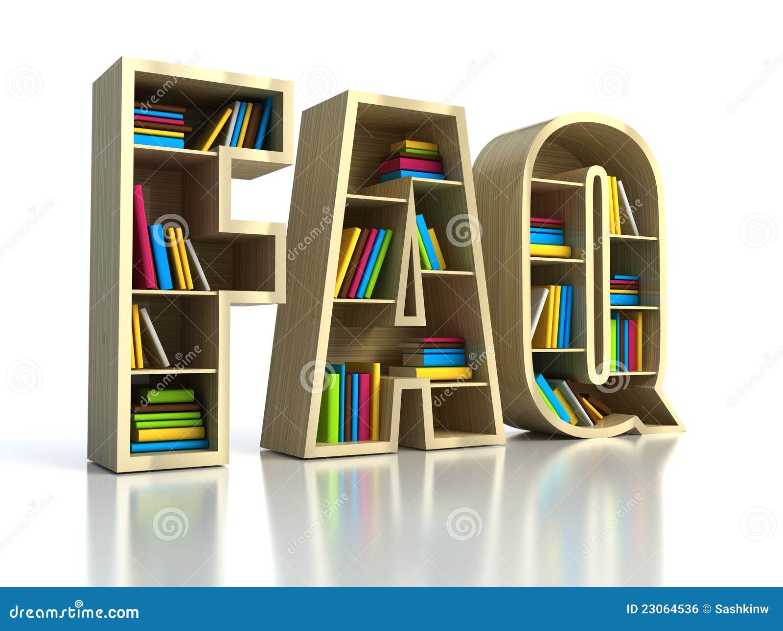 FAQ with books stock illustration. Illustration of read - 23064536