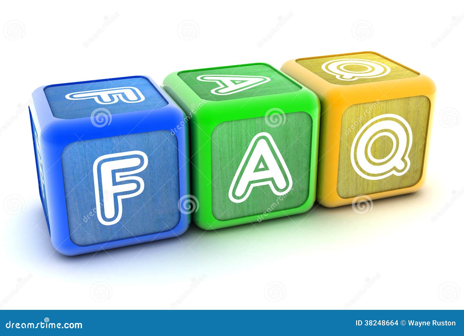 FAQ Building Blocks stock illustration. Illustration of horizontal ...