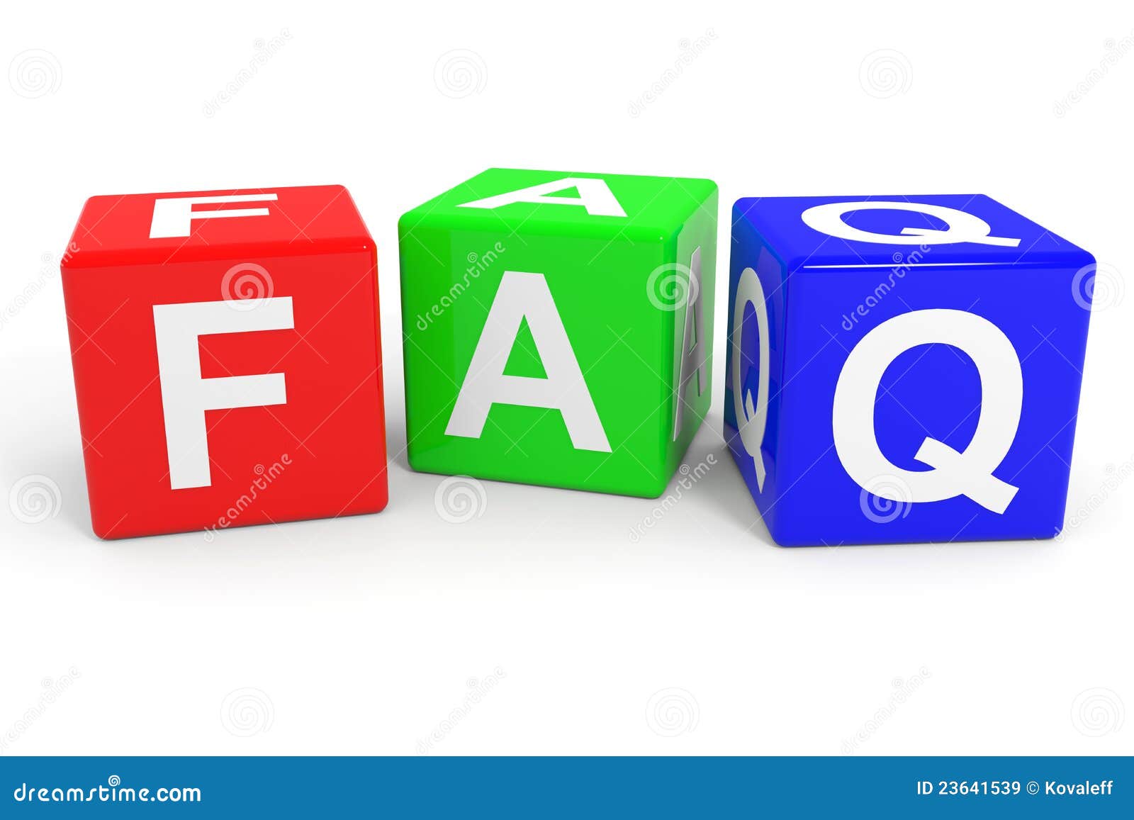 FAQ colorful cubes. stock illustration. Illustration of green - 23641539