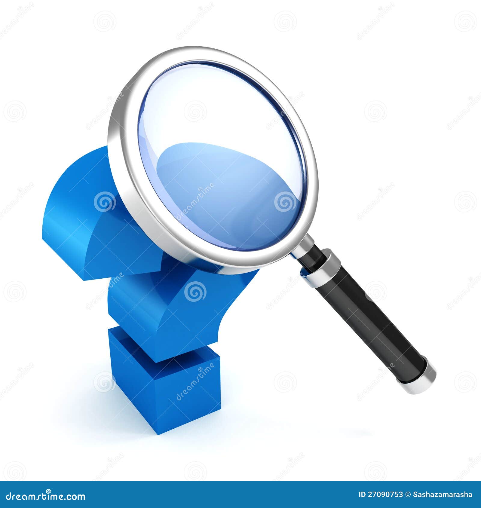 Faq Concept Icon with Magnifier and Question Mark Stock Illustration ...