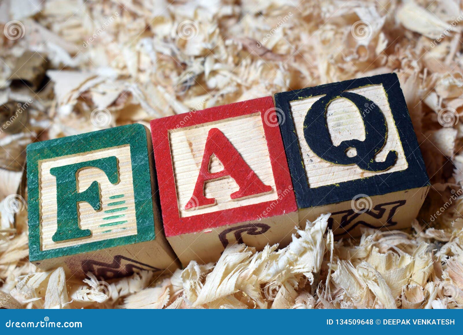 FAQ text on wooden block stock photo. Image of format - 134509648
