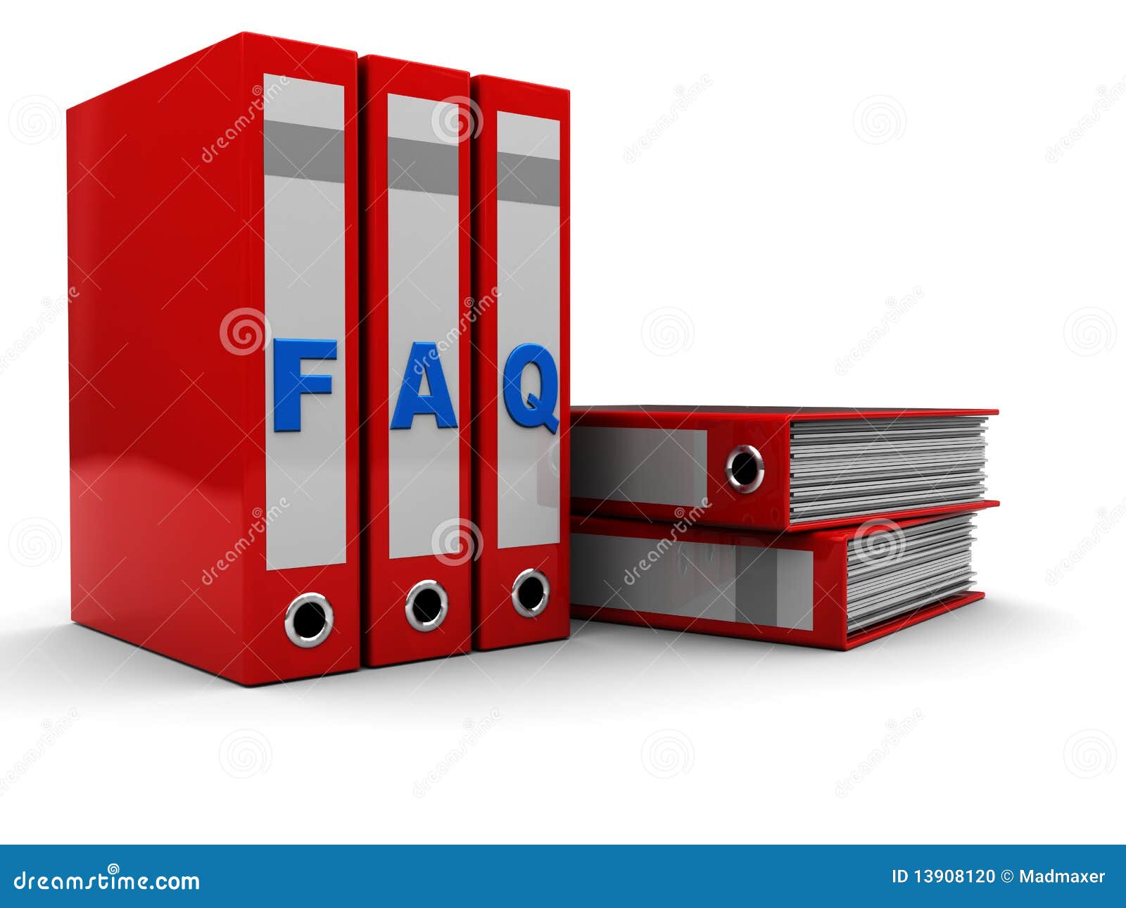 Faq folders stock illustration. Illustration of instruction - 13908120