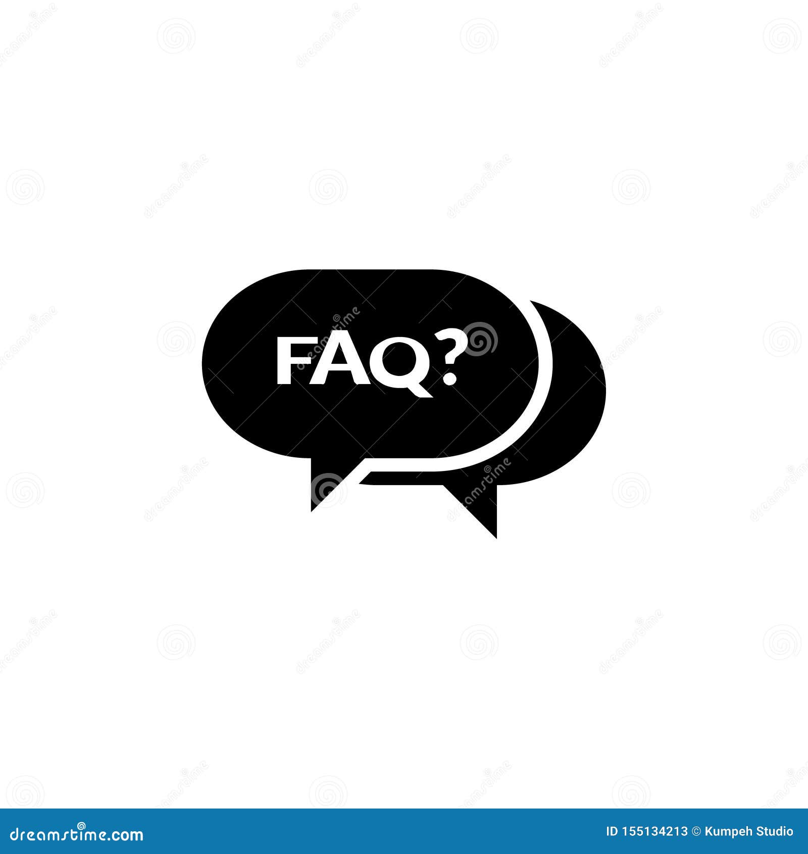 Faq, Frequently Asked Question Icon Vector Stock Vector - Illustration ...