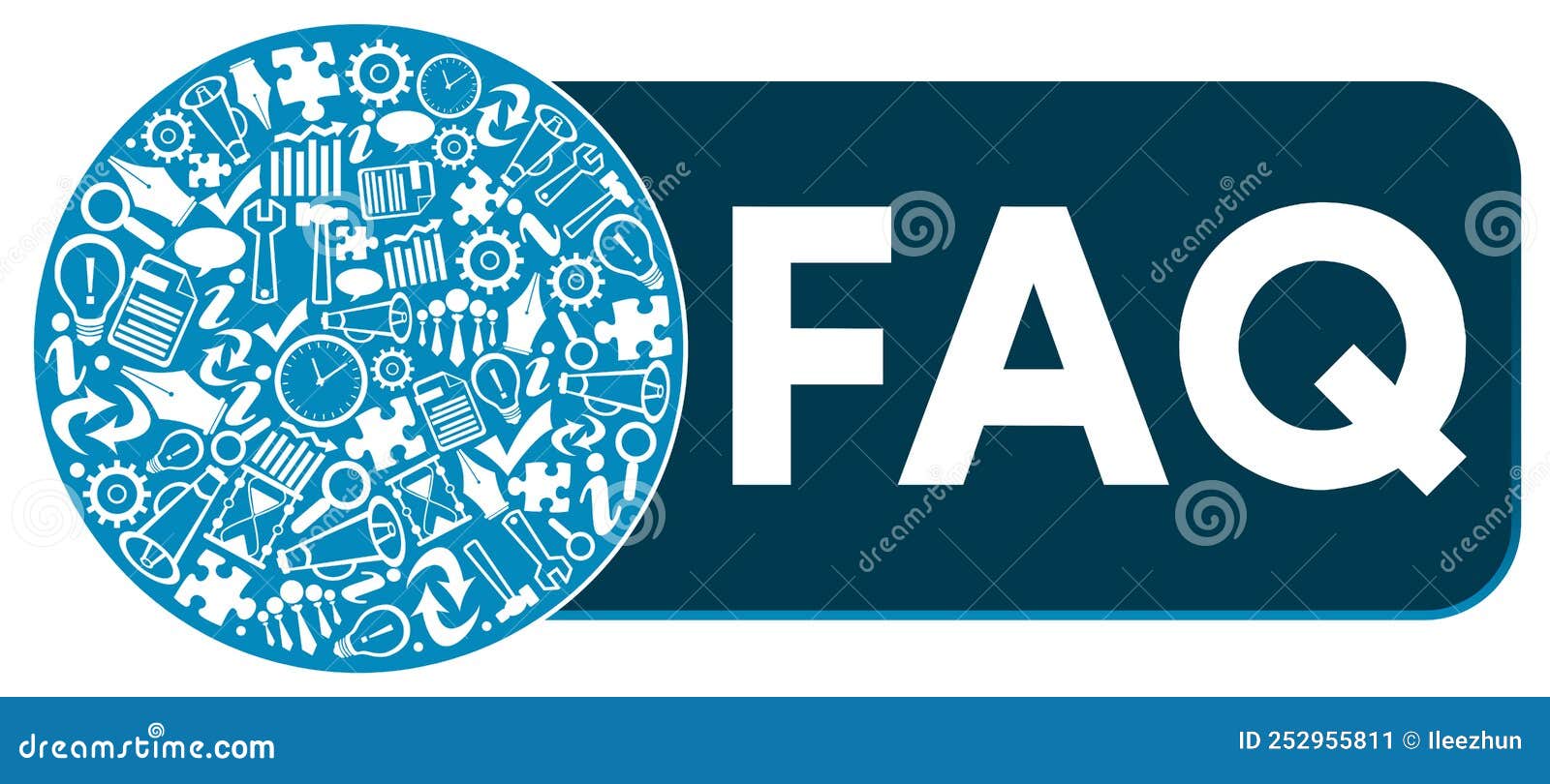 FAQ - Frequently Asked Questions Blue Business Symbols Circular Left ... FAQ - Frequently Asked Questions Blue Business Symbols Circular Left ...