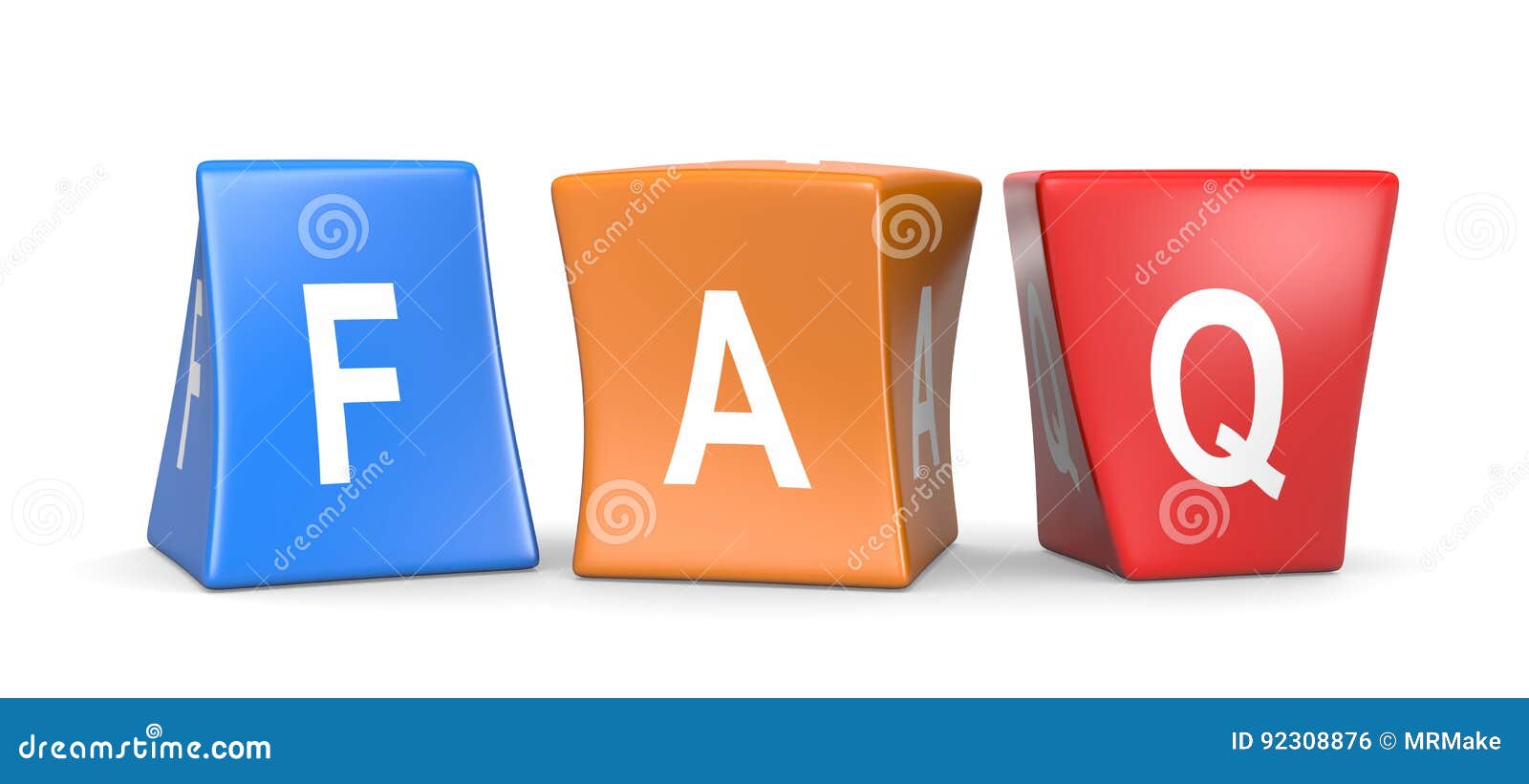 FAQ Funny Cubes stock illustration. Illustration of frequently - 92308876