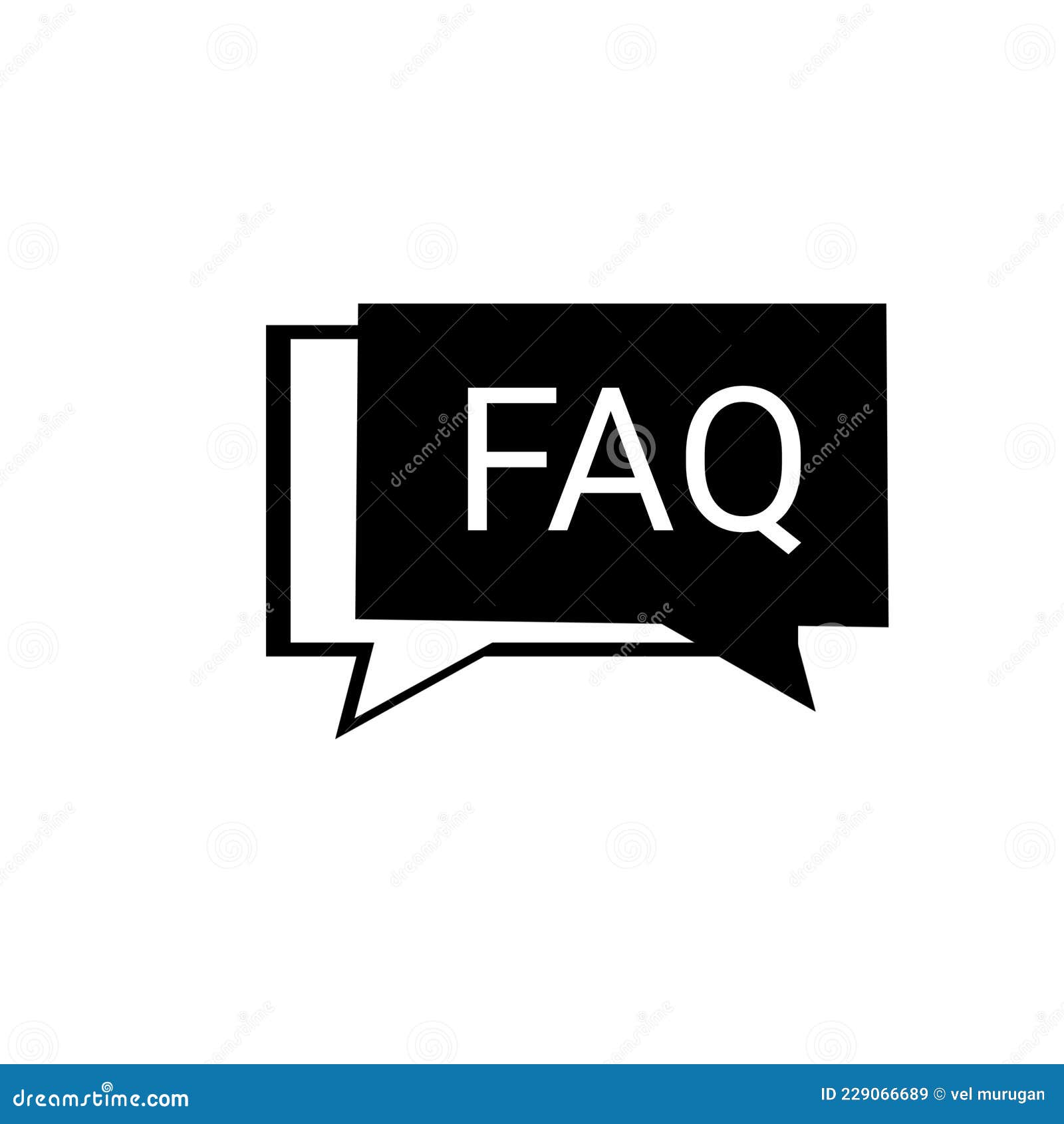 FAQ Icon Designed by Black Colour with White Background Stock ...